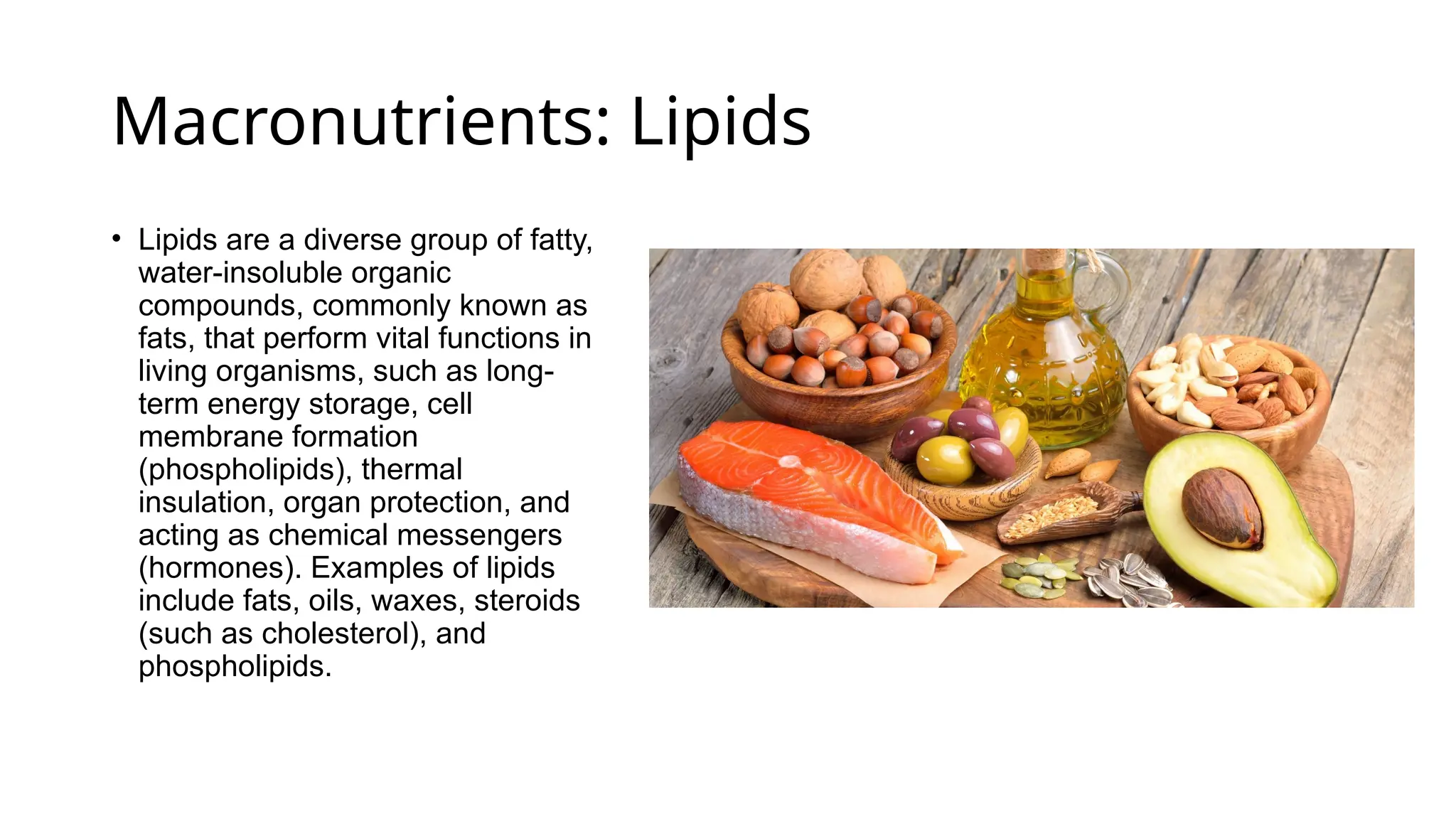 Macronutrients of our body and it´s function | PPTX