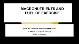 Macronutrients and fuel | PPT