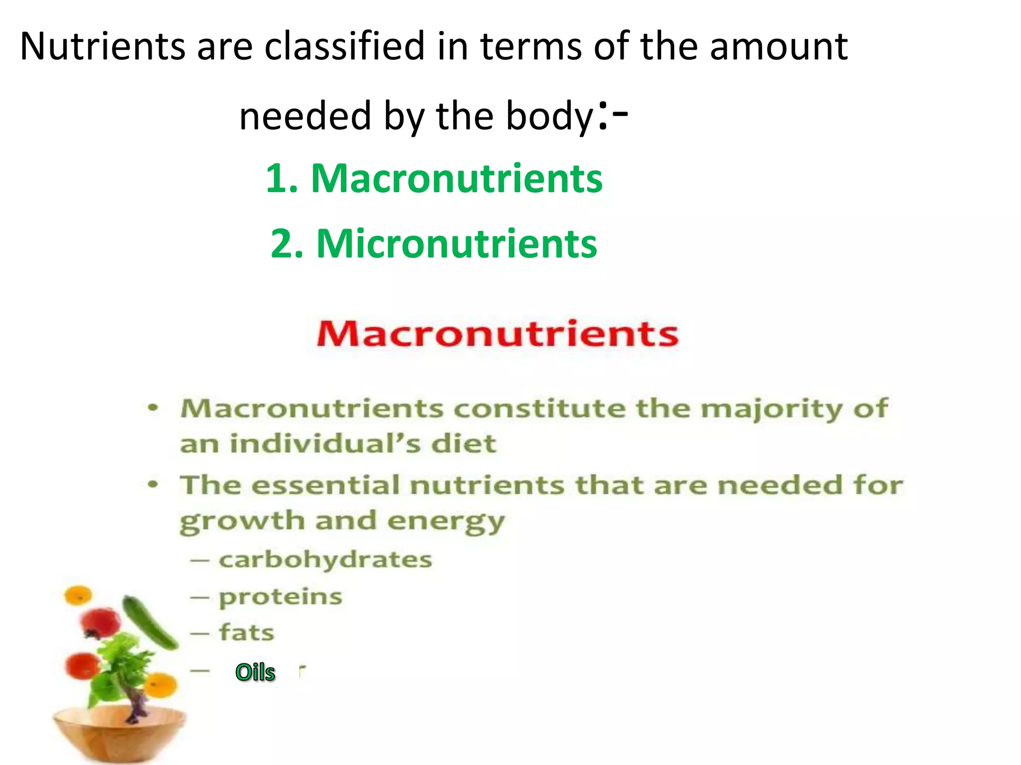 macronutrients and micronutrients | PPTX