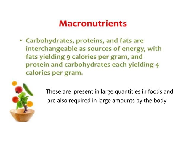 macronutrients and micronutrients | PPTX