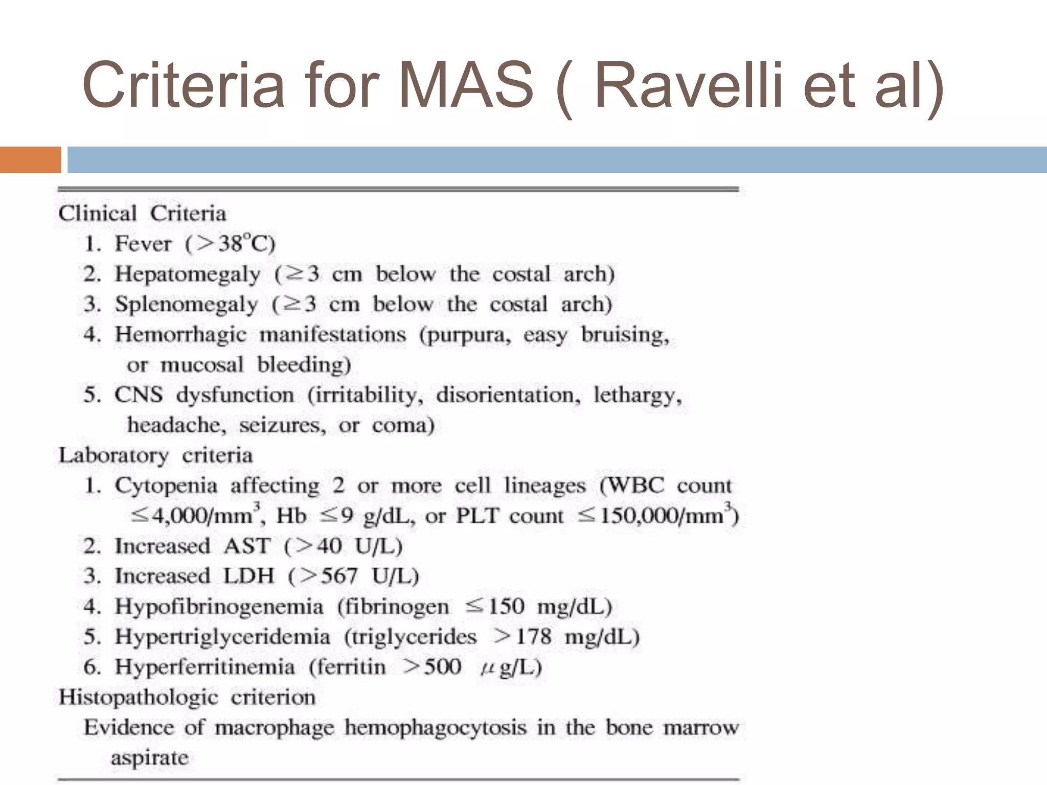 Macrophage activation syndrome | PPTX