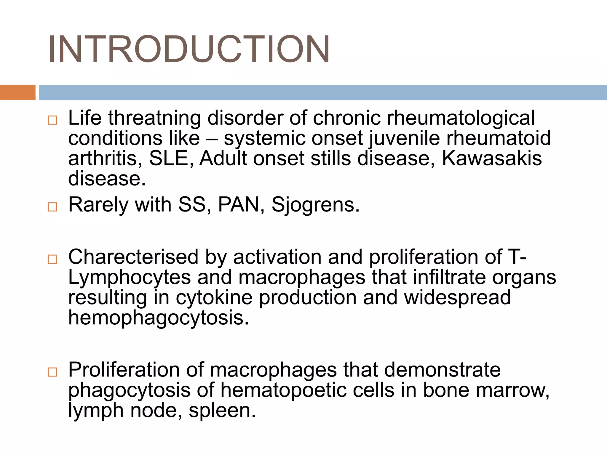 Macrophage activation syndrome | PPTX