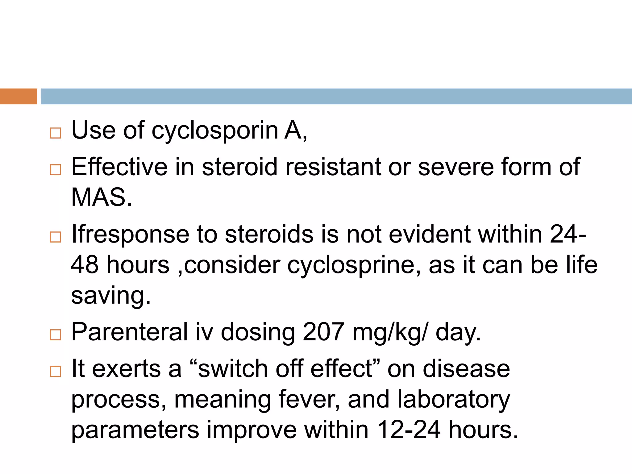 Macrophage activation syndrome | PPTX