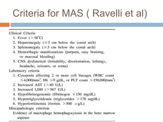 Macrophage activation syndrome | PPTX