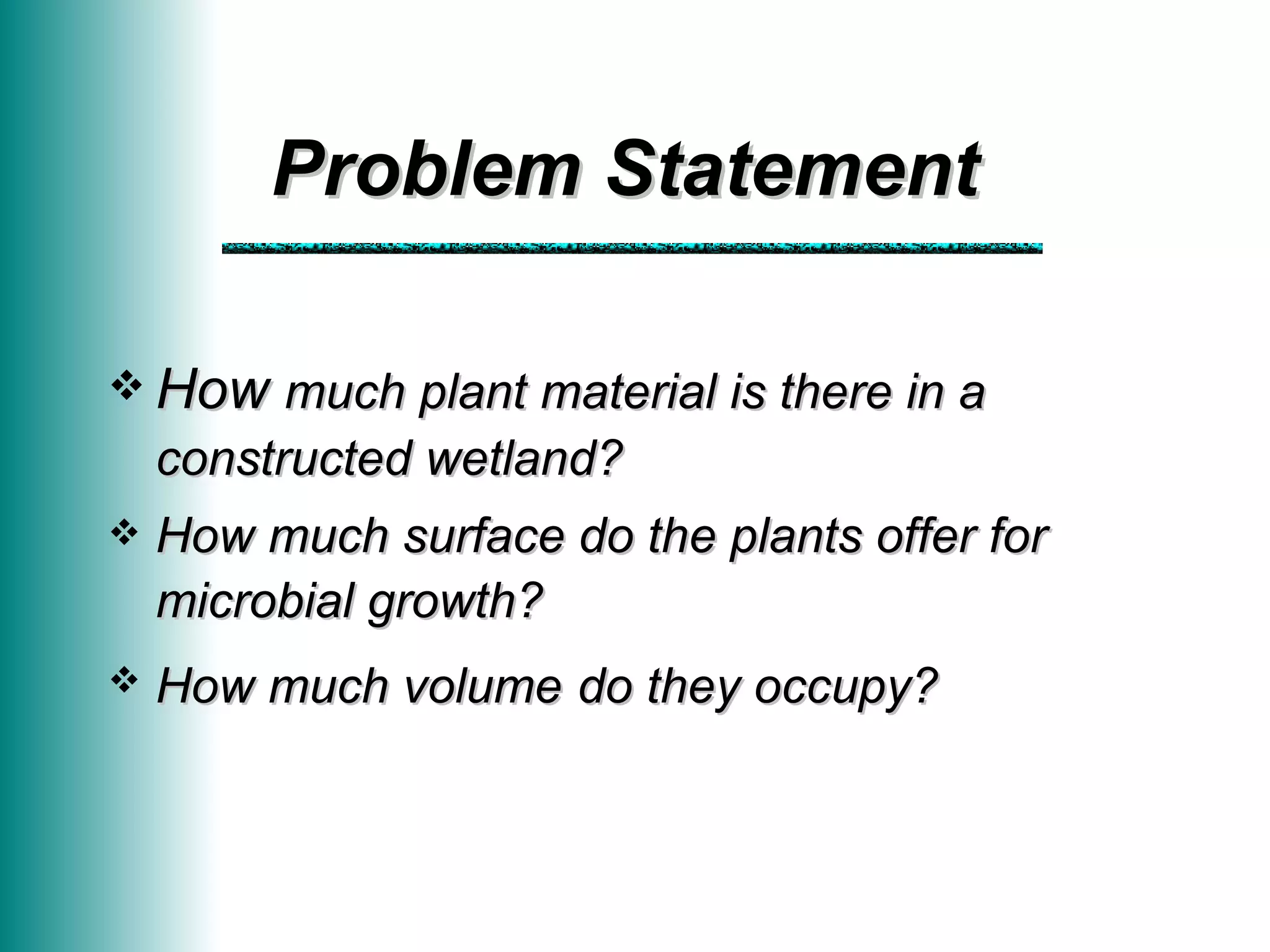 Macrophyte Density in Constructed Wetlands | PPT