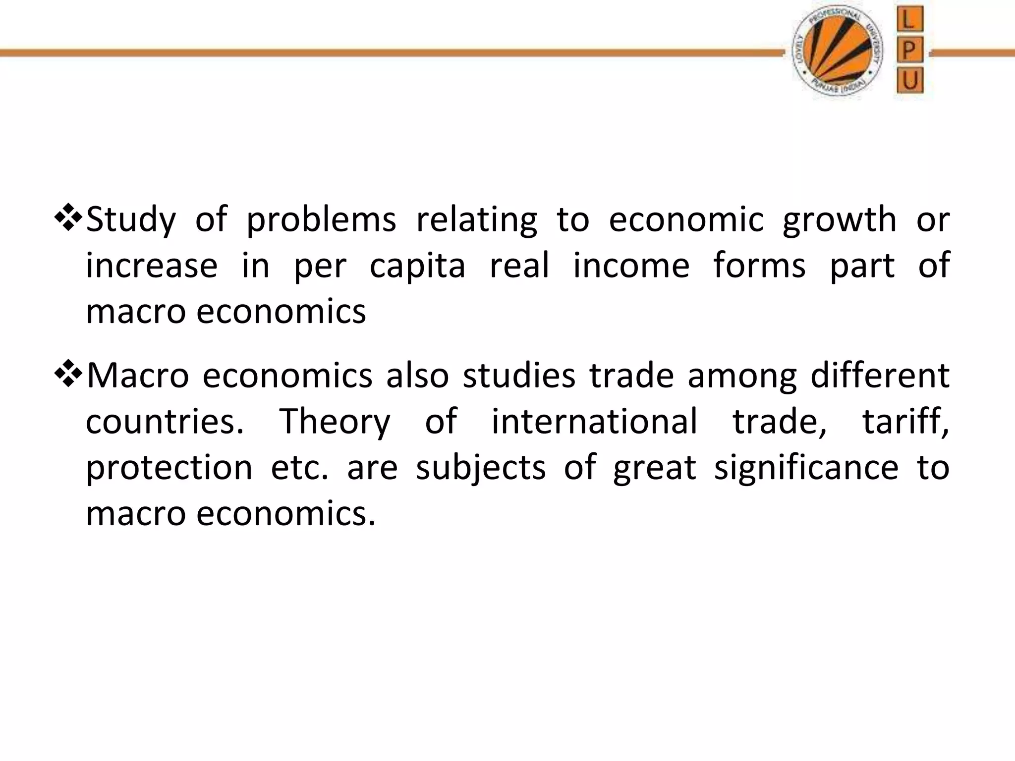 Macro Economics PPT | PPTX