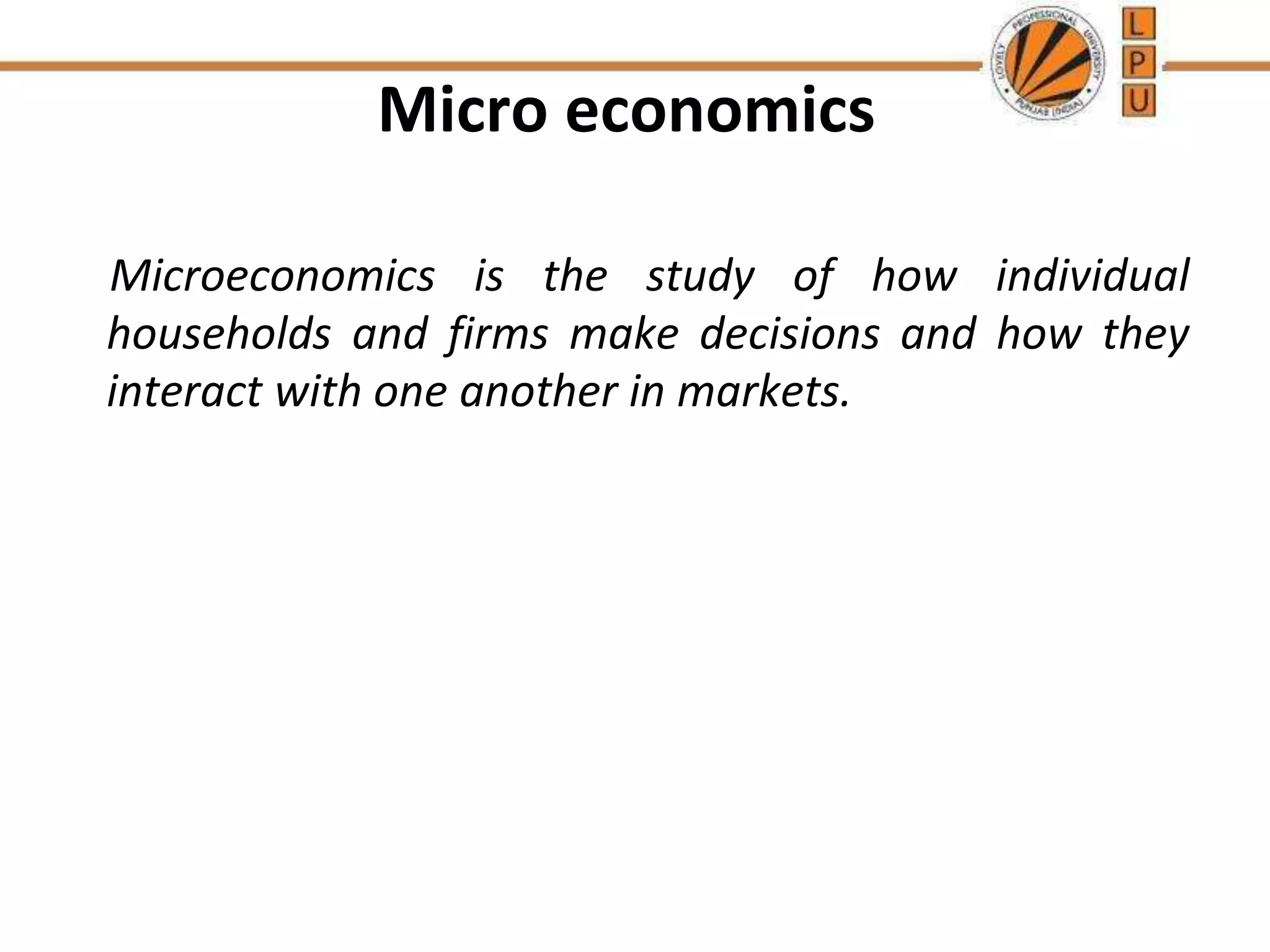 Macro Economics PPT | PPTX