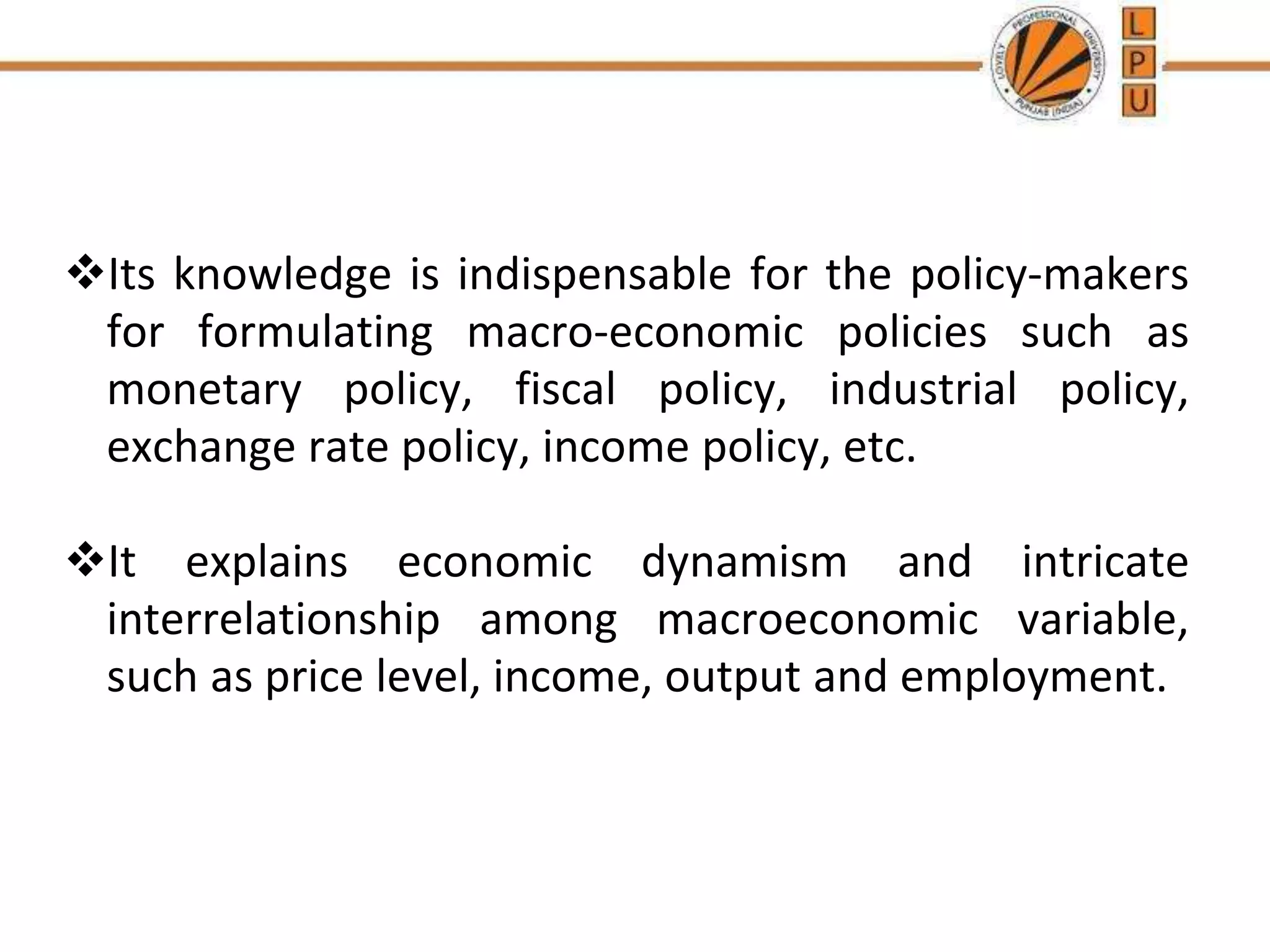 Macro Economics PPT | PPTX