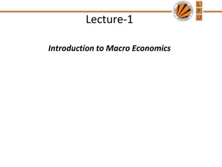 Macro Economics PPT | PPTX