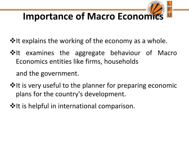 Macro Economics PPT | PPTX