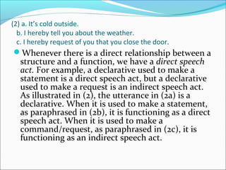 Presentase Macropragmatics speech acts austin and searle | PPT