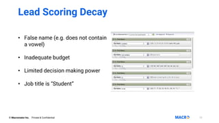 Presentation -- How to Create Lead Scoring Models with Marketo Examples ...