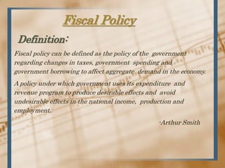 Fiscal policy( m us q) | PPT
