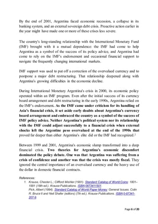 Macro project argentina crisis | DOCX