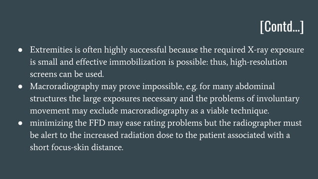 MACRORADIOGRAPHY.pptx | Photography | Arts and Crafts