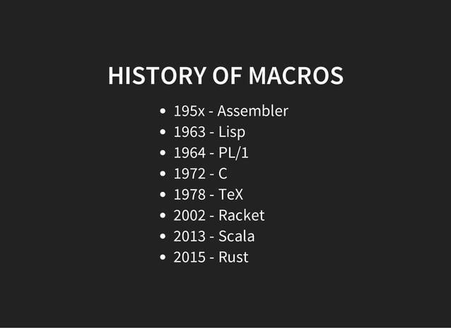 Evolution of Macros | PPT