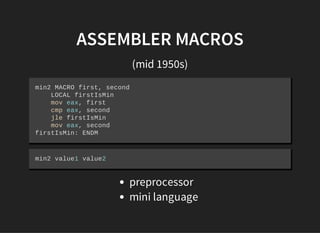 Evolution of Macros | PDF
