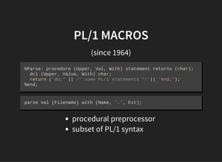 Evolution of Macros | PPT