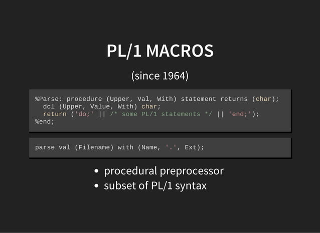 Evolution of Macros | PPT