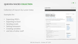 QlikView Macro's Are Bad | PPT