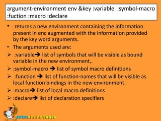 LISP: Macros in lisp | PPTX