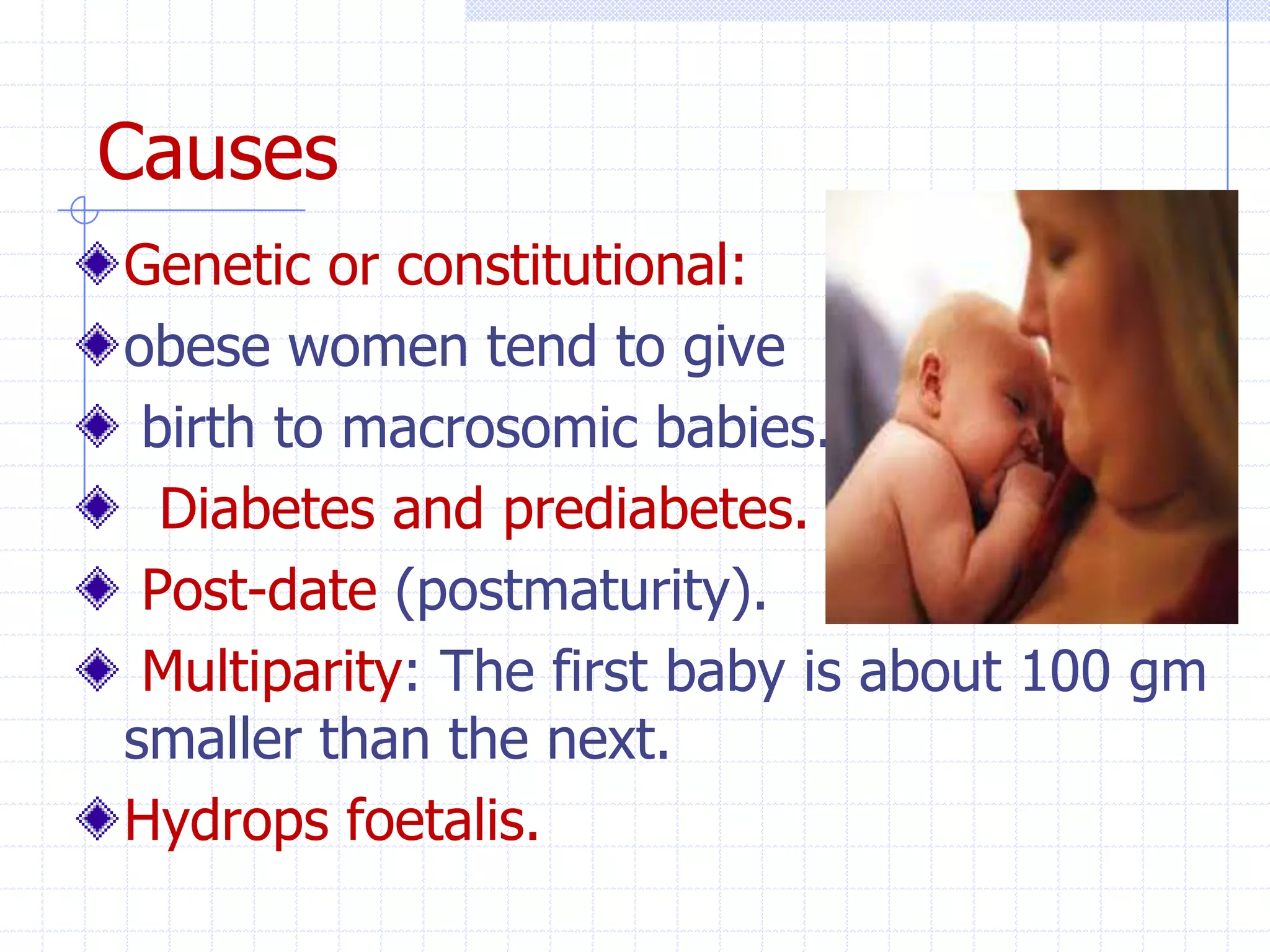 Macrosomia and iugr with case study for undergraduare | PPSX