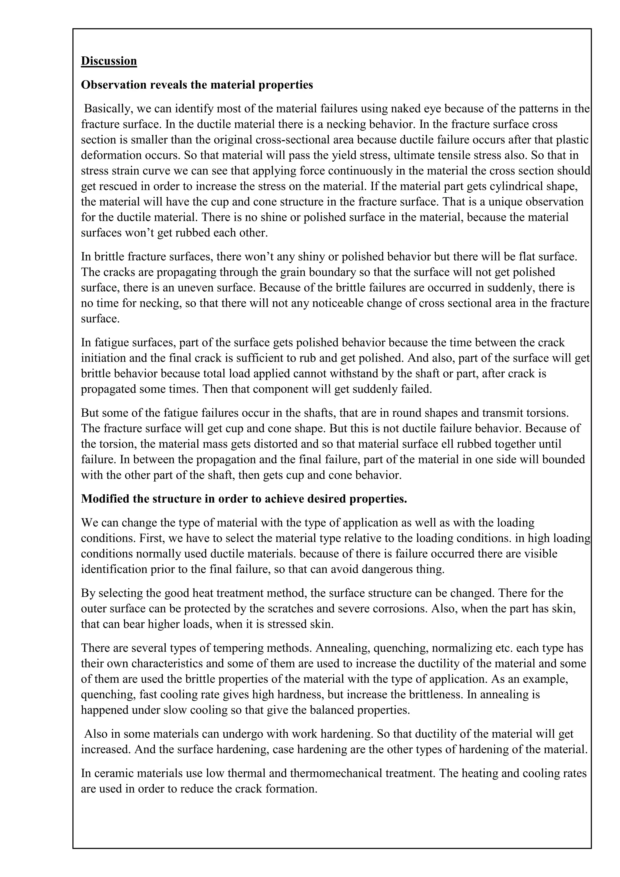 Macro structure examination and identification of fracture surface | PDF