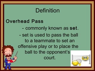 Macro Teaching-Overhead Pass/Set | PPT
