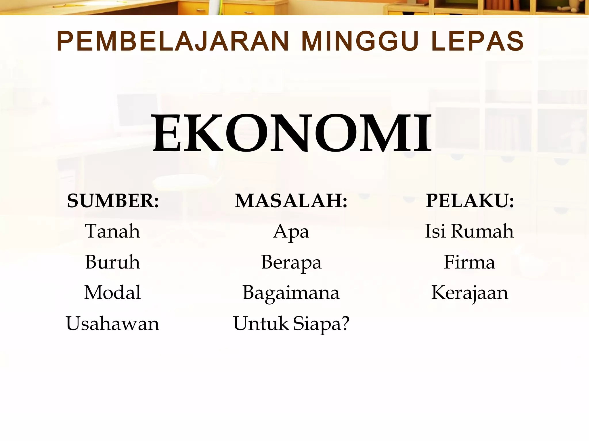 Macroteaching: Ilmu Ekonomi (KONSEP KOS MELEPAS & JENIS BARANGAN) | PPT
