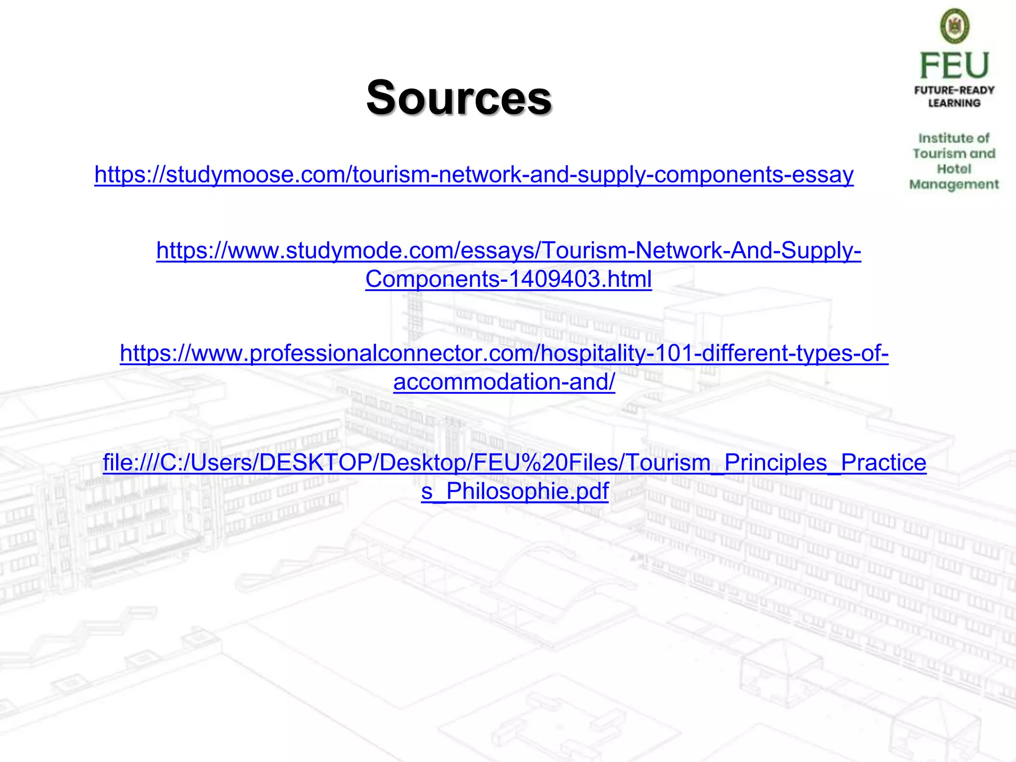 Macro tourism chapter 4 | PPTX
