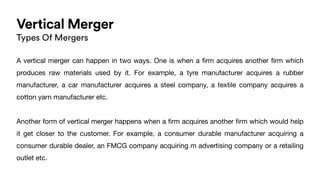 Types Of Mergers | PDF