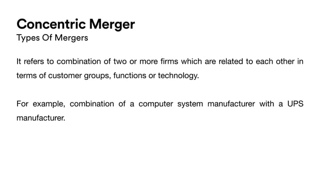 Types Of Mergers | PPT