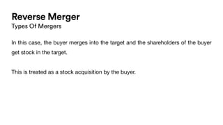 Types Of Mergers | PDF