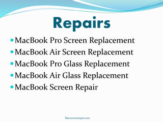 Mac screen repair | PPT