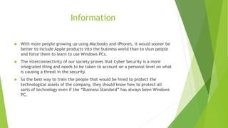 Macs in Cyber Security | PPTX