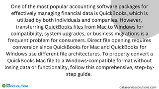 Mac to Windows QuickBooks File Conversion Guide | PPT