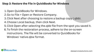 Mac to Windows QuickBooks File Conversion Guide | PPT