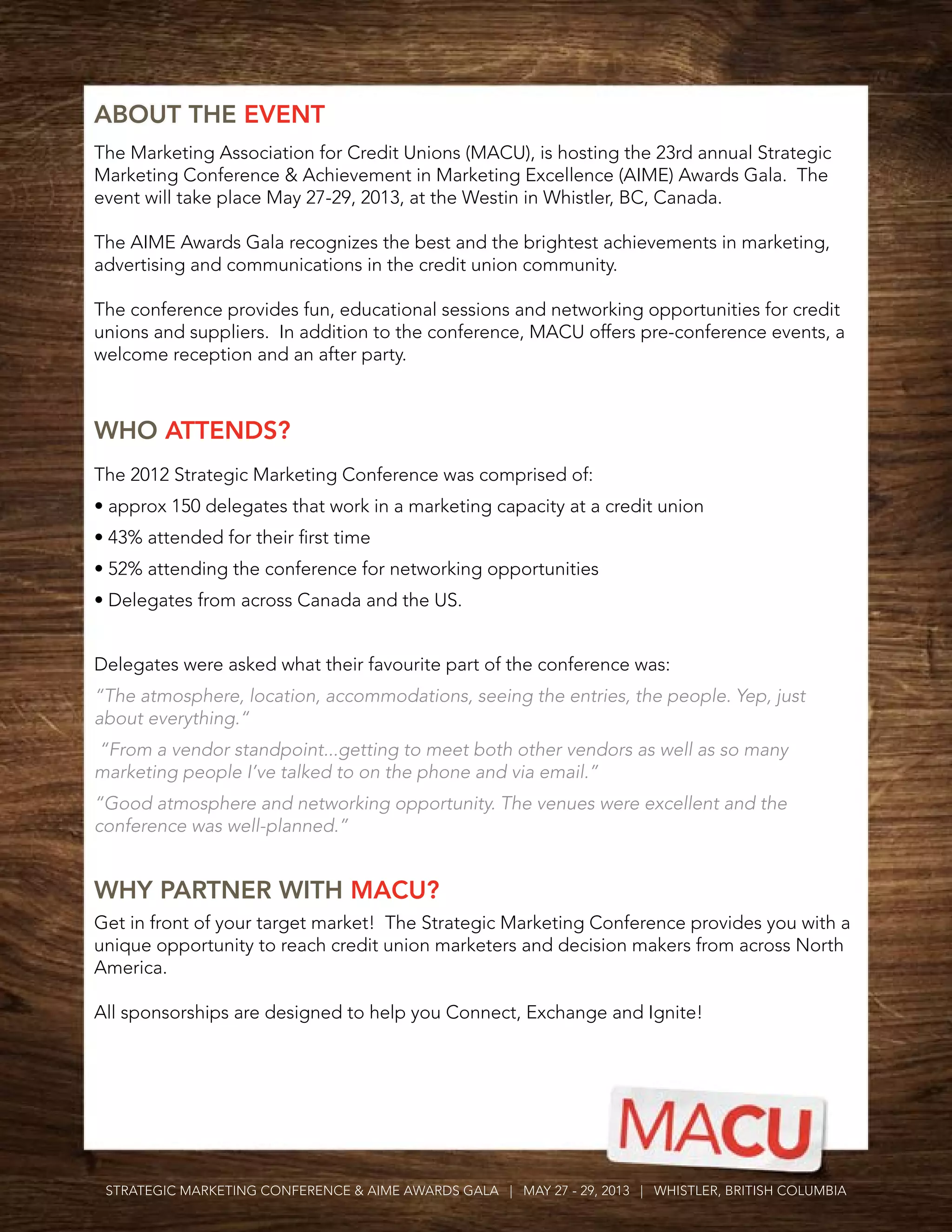 Macu2013 Sponsorship Booklet | PDF