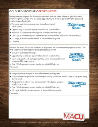 Macu2013 Sponsorship Booklet | PDF