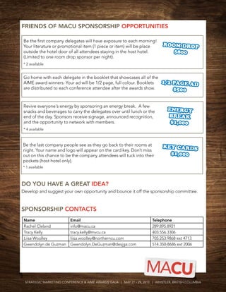 Macu2013 Sponsorship Booklet | PDF