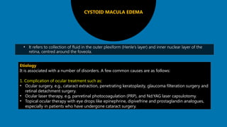 MACULAR DISORDERS POWERPOINT PRESENTATION | PPTX