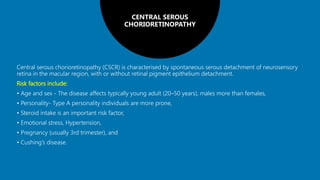 MACULAR DISORDERS POWERPOINT PRESENTATION | PPTX