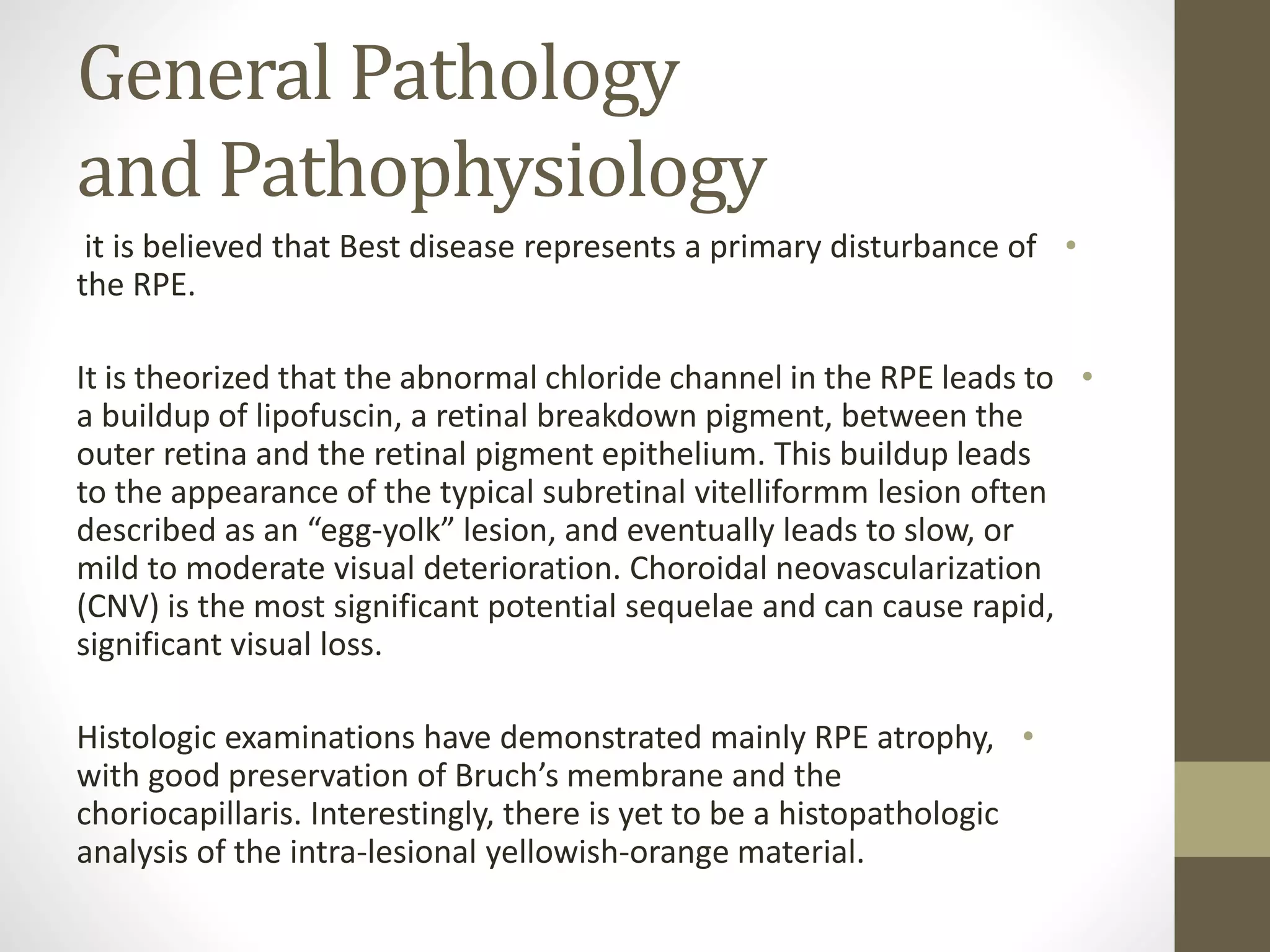 Macular disorders best disease | PPTX
