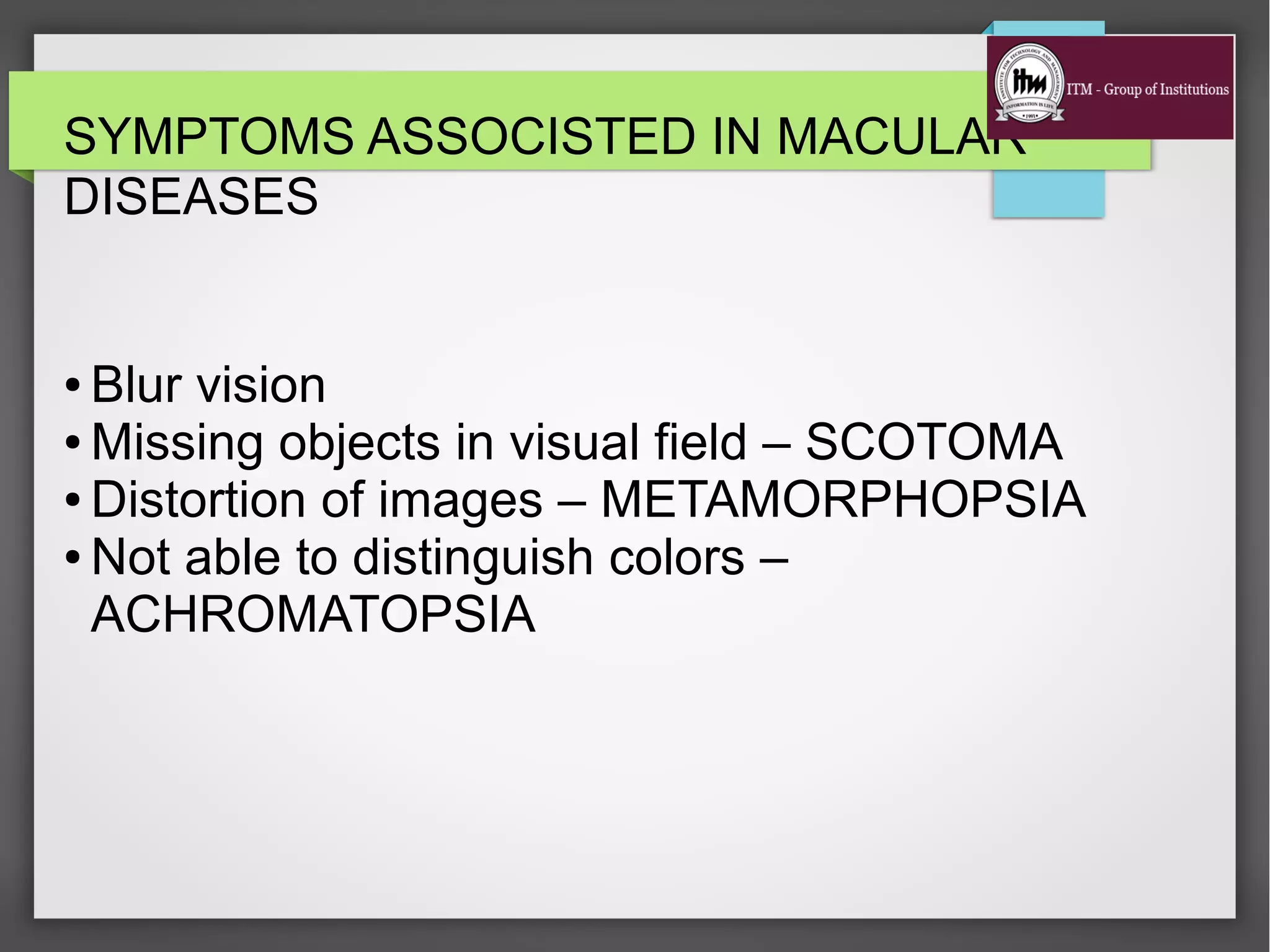 Macular function test | ODP