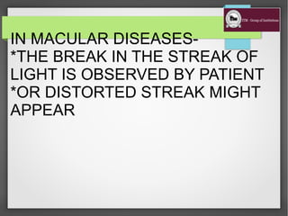 Macular function test | ODP