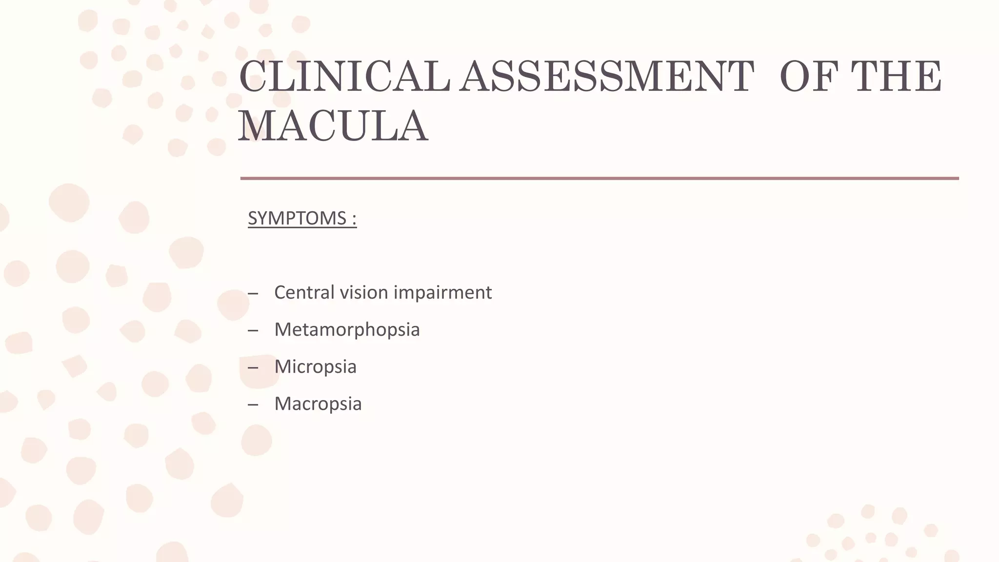 Macular function test | PPTX