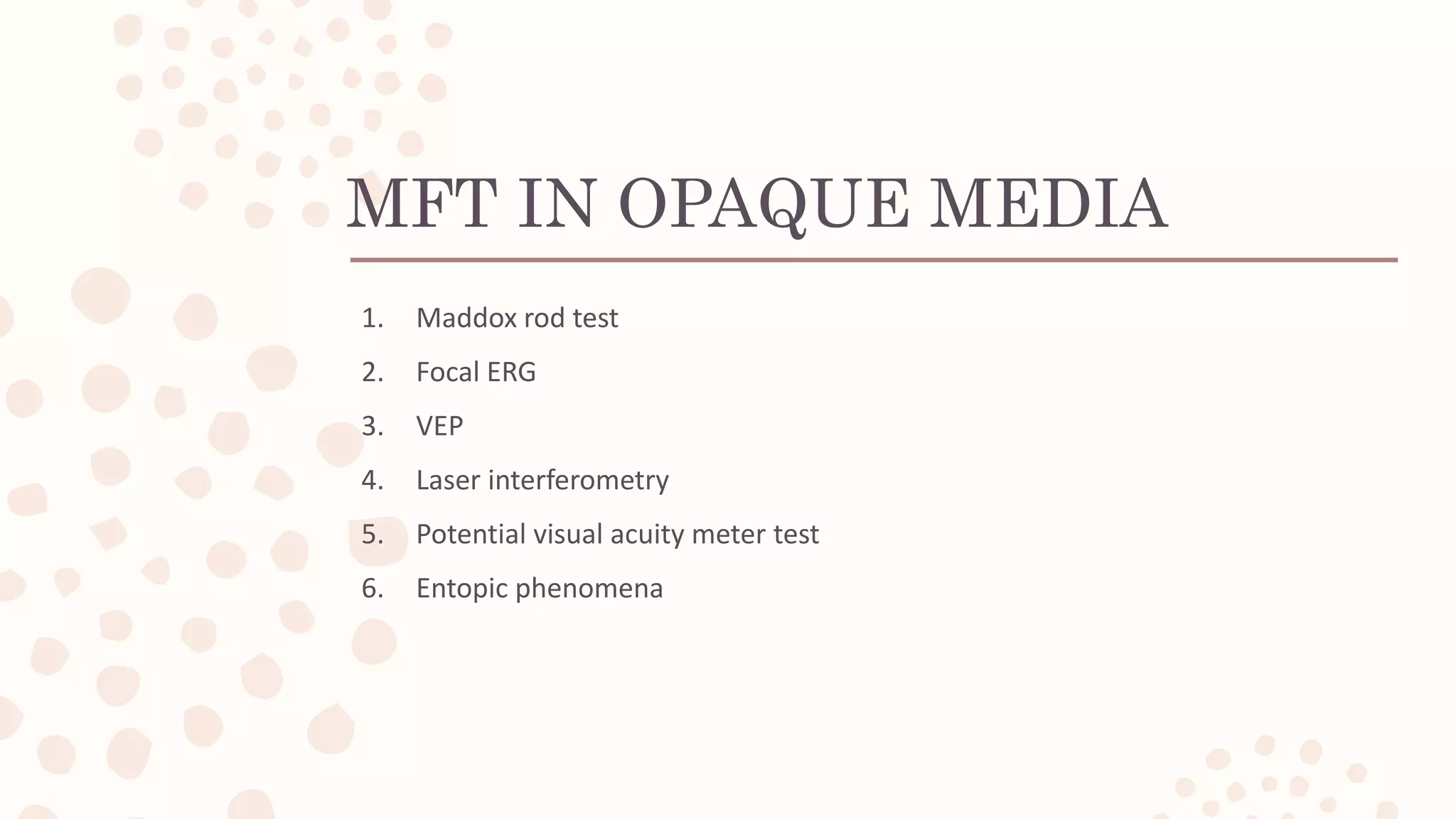 Macular function test | PPTX