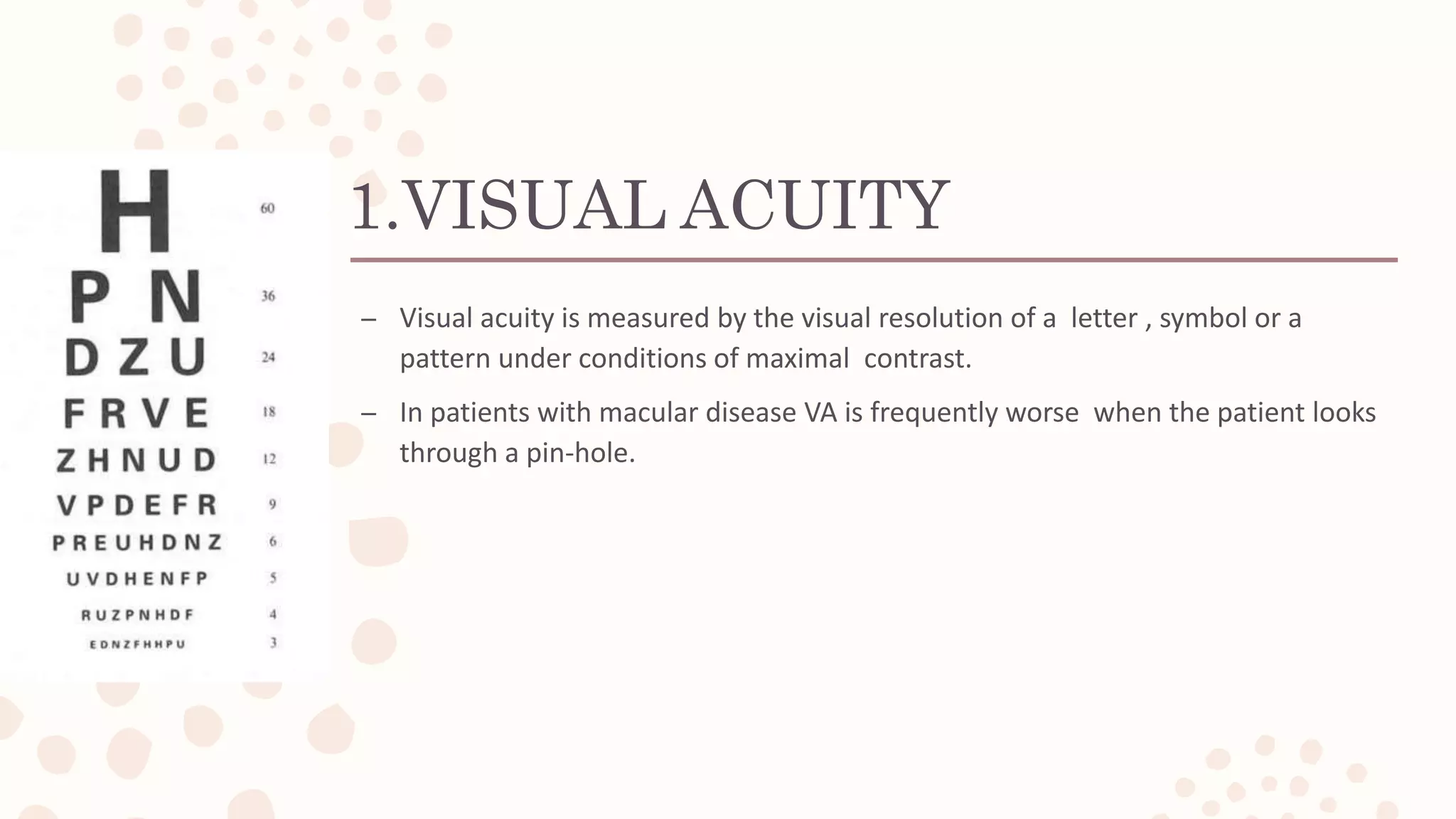 Macular function test | PPTX