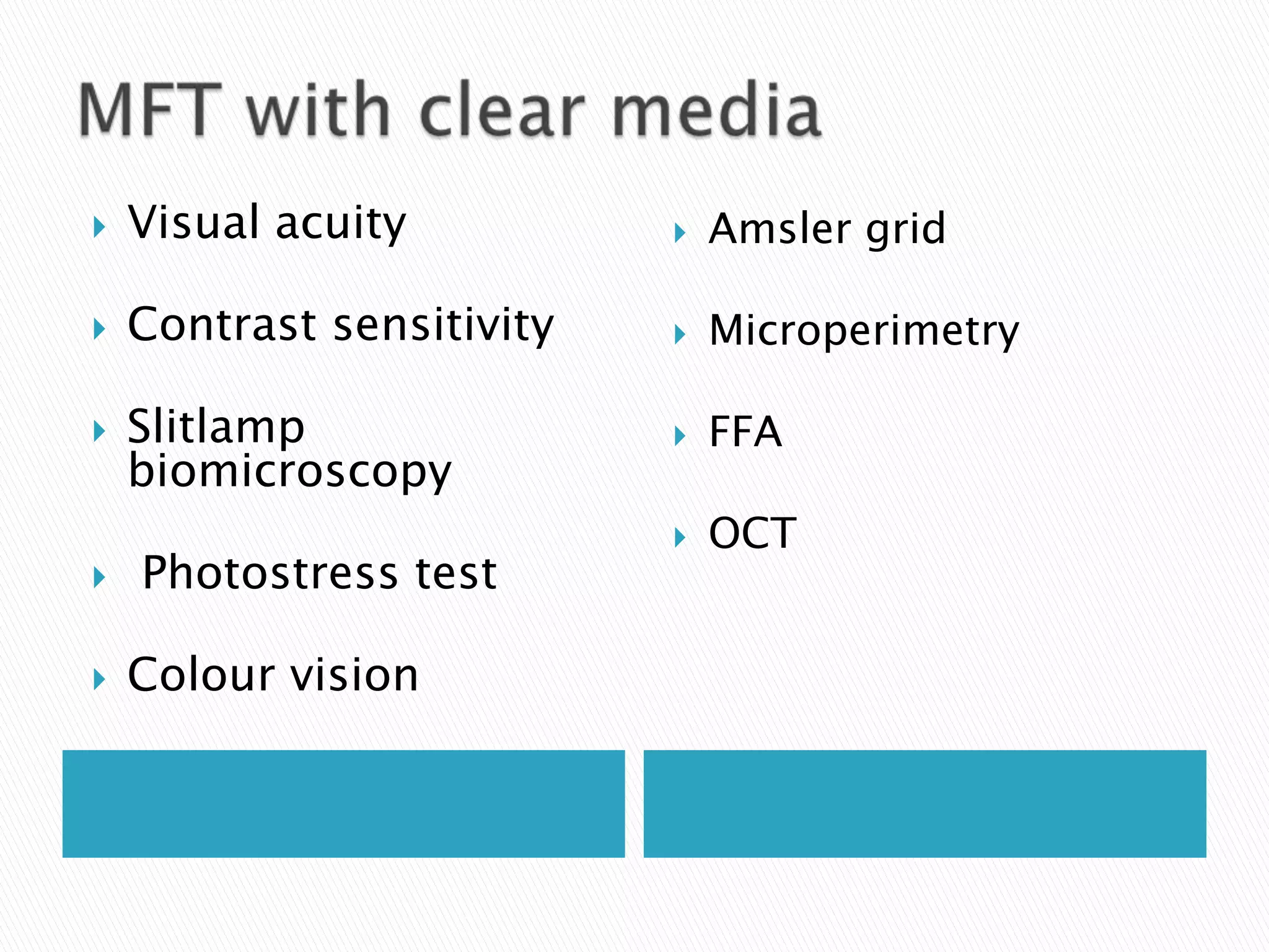 Macular function tests | PPTX