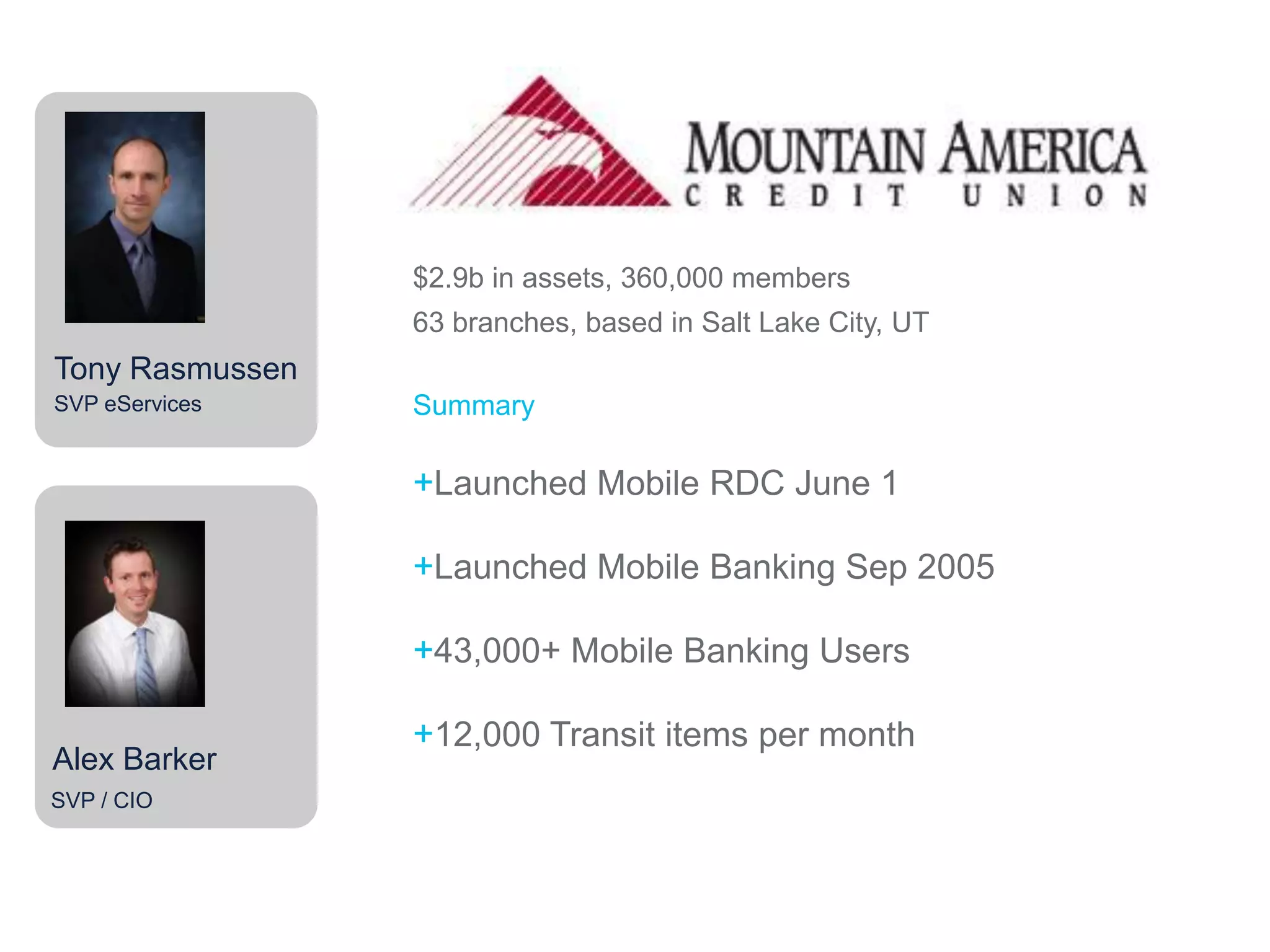 Macu launching mobile deposit | PPT